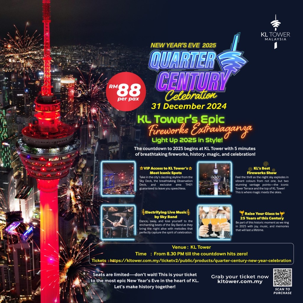 KL TOWER LIGHTS UP 2025: FIREWORKS RETURN FOR THE FIRST TIME SINCE 1996 ...