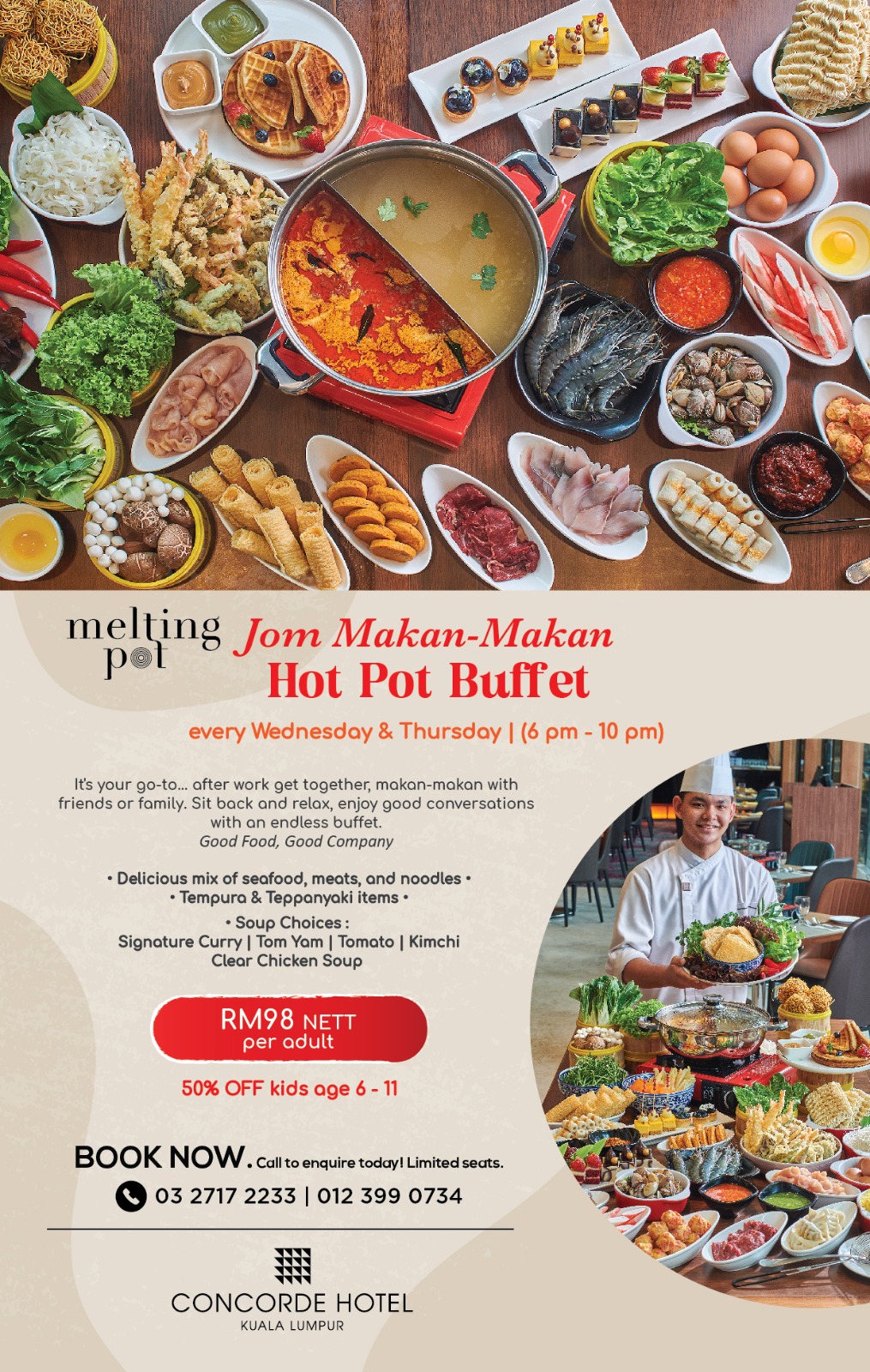 Food 2025 – Jom Makan-Makan Hot Pot Buffet at Concorde Hotel KL – A ...